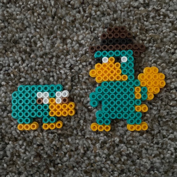 Other | Perry The Platypus Perler Bead Toy | Poshmark